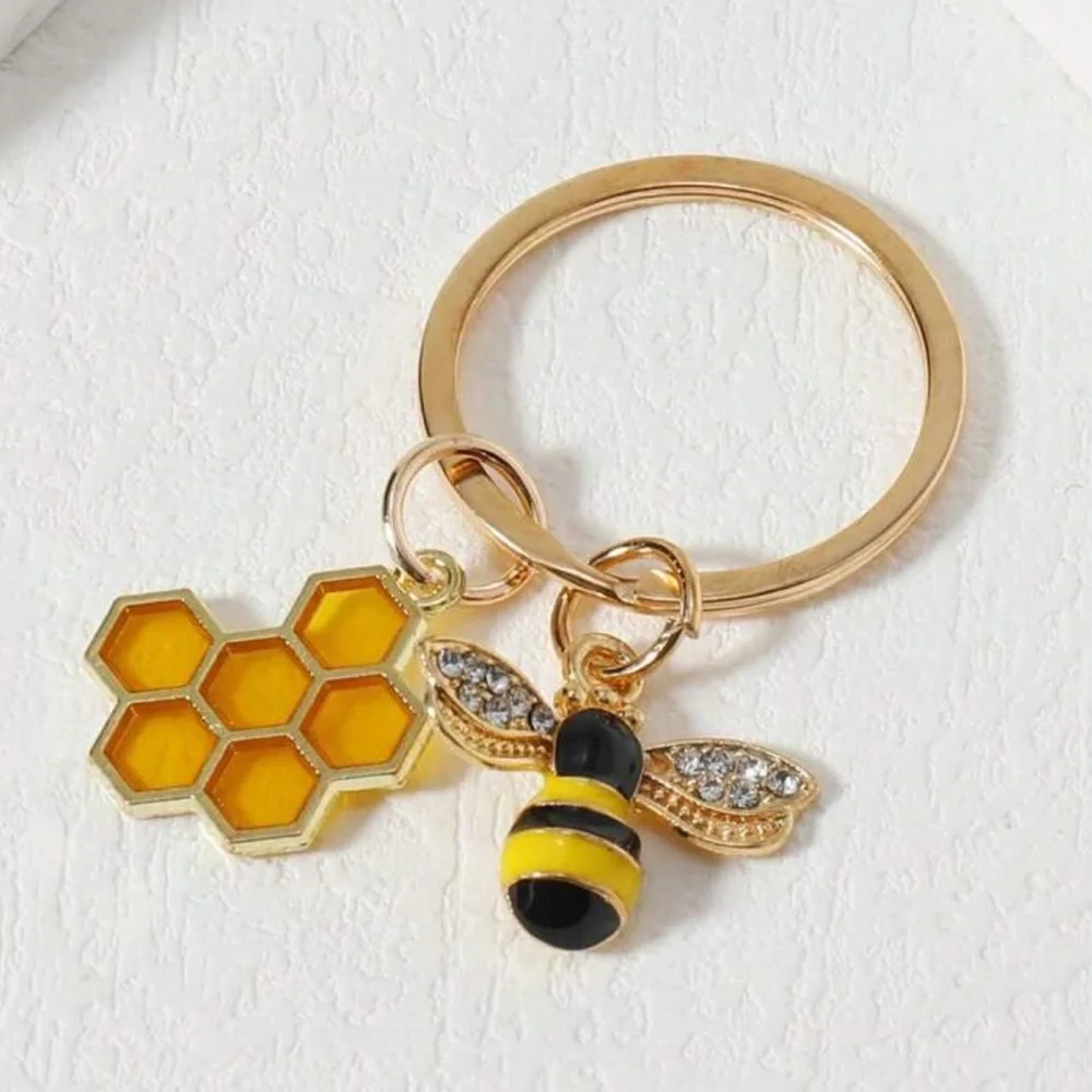 Accessories | Bumble Honey Bee Keychain Key Ring Chain Purse Charm Gift ...